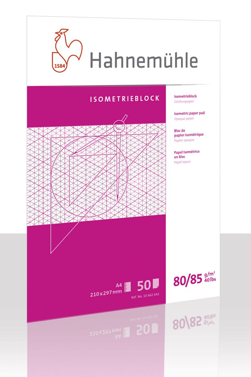 Isometric Paper Pad Sheets A4 Smooth | Hahnemühle